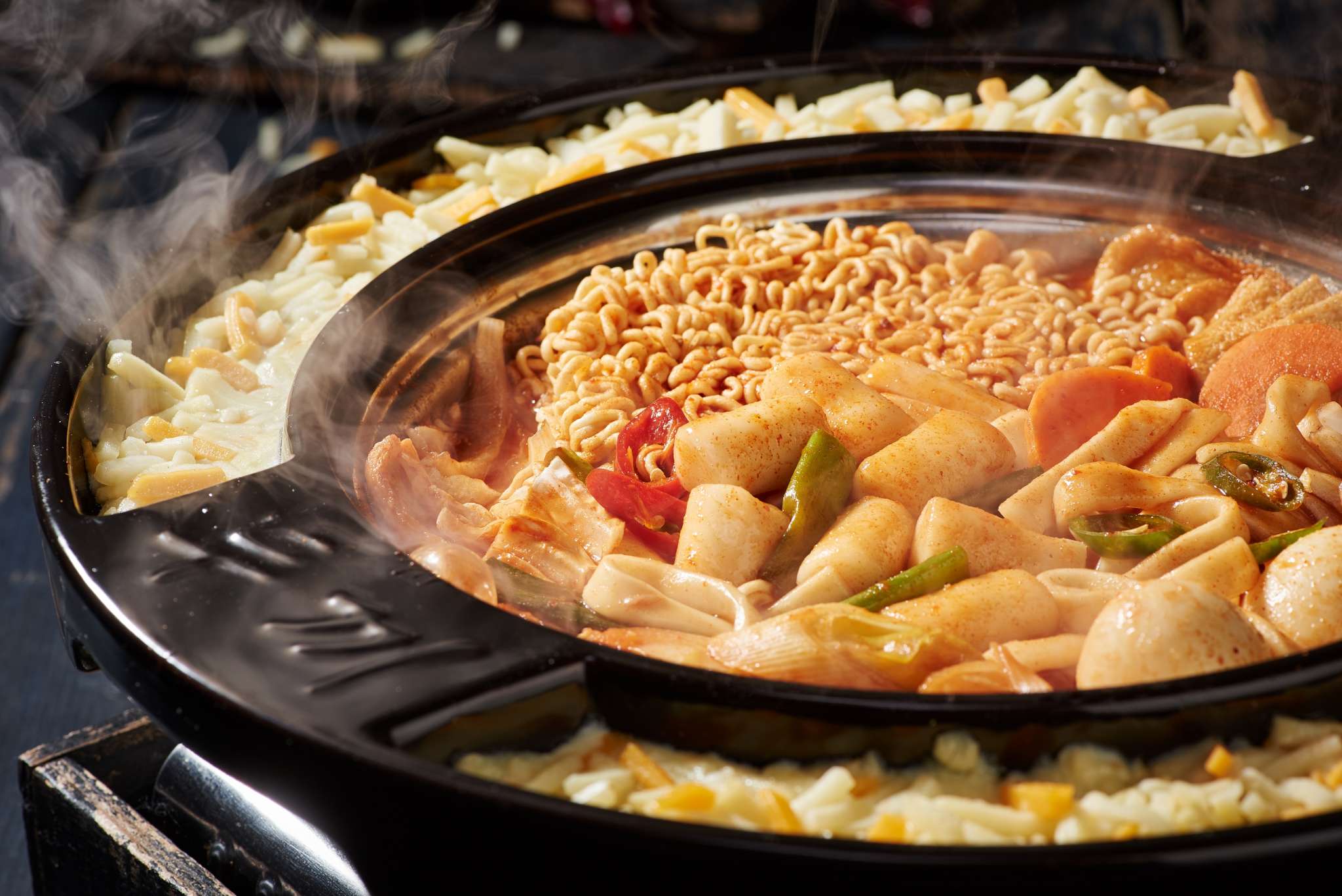 Dookki – Topokki for the first meal! Fried rice for the second meal